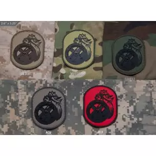 Mil-spec Monkey Tactical Patch With Velcro - Bloodtypes - ACU Dark