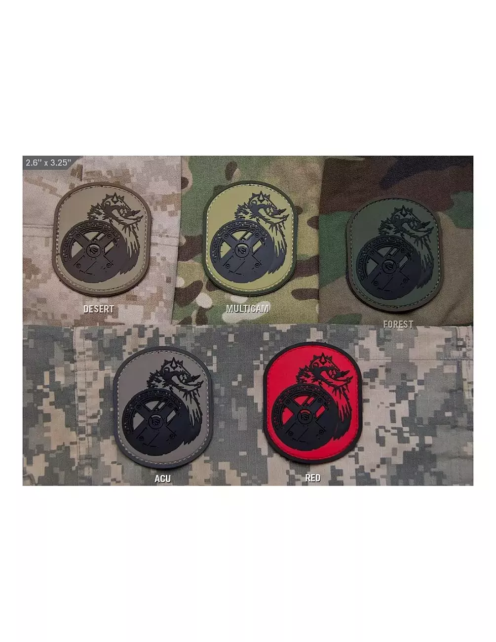 Mil-spec Monkey Tactical Patch With Velcro - Berserker PVC