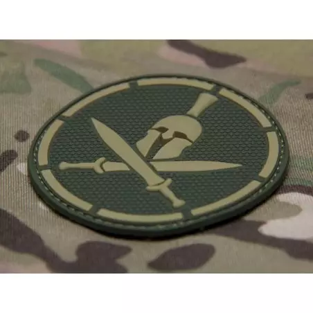 Mil-spec Monkey Tactical Patch With Velcro - Spartan Helmet PVC