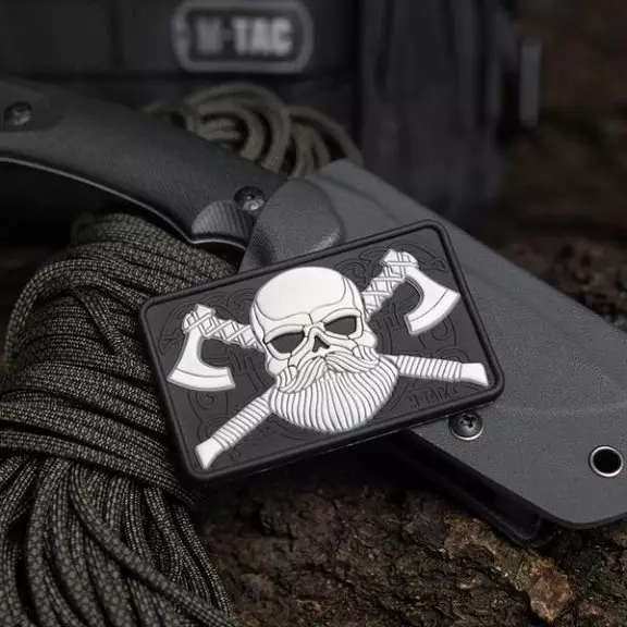 M-Tac® Bearded Skull 3D PVC Patch - all available colors